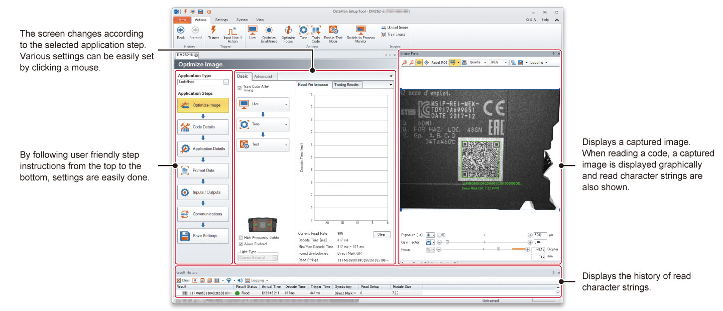 Configuration tool | MELSENSOR Code Reader | Products | MITSUBISHI ...
