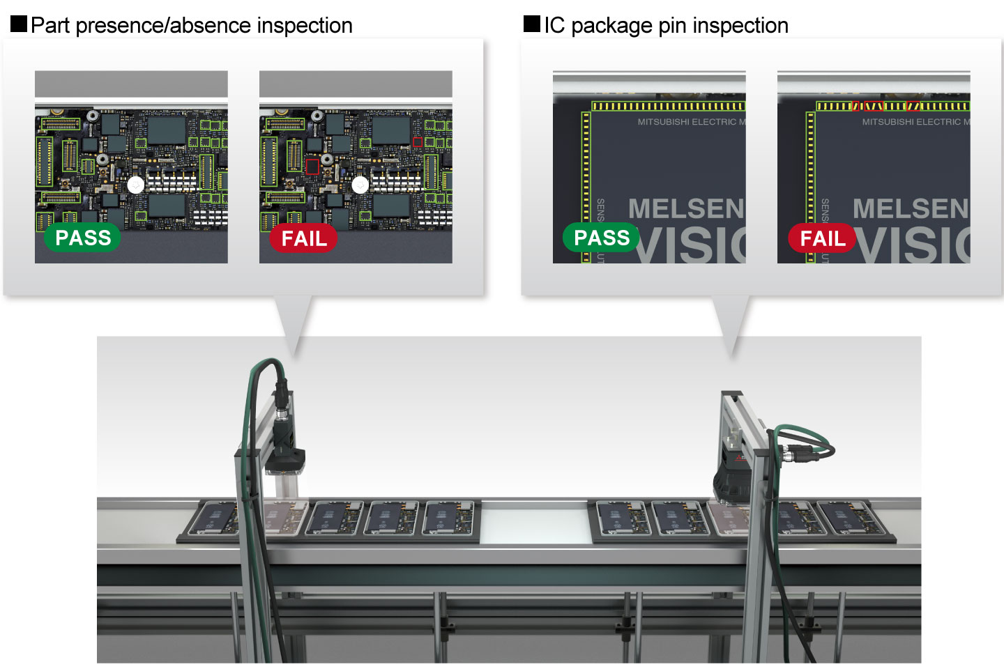 Applications | MELSENSOR Vision Sensor | Products | MITSUBISHI ELECTRIC Factory Automation