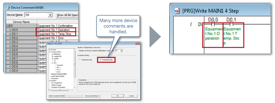 Comment Improving design and debug efficiency | GX Works2 | Programmable Controllers MELSEC ...