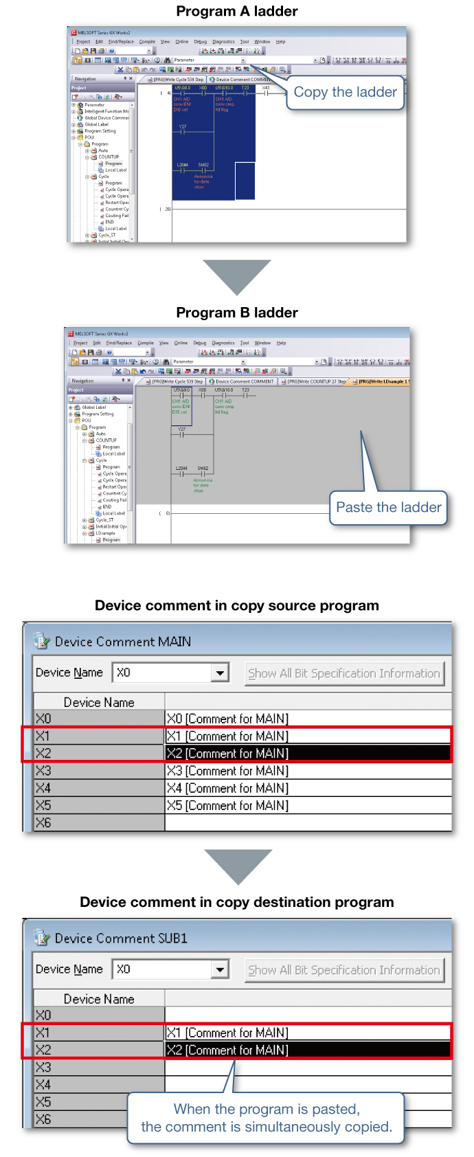 Comment Improving design and debug efficiency | GX Works2 ...