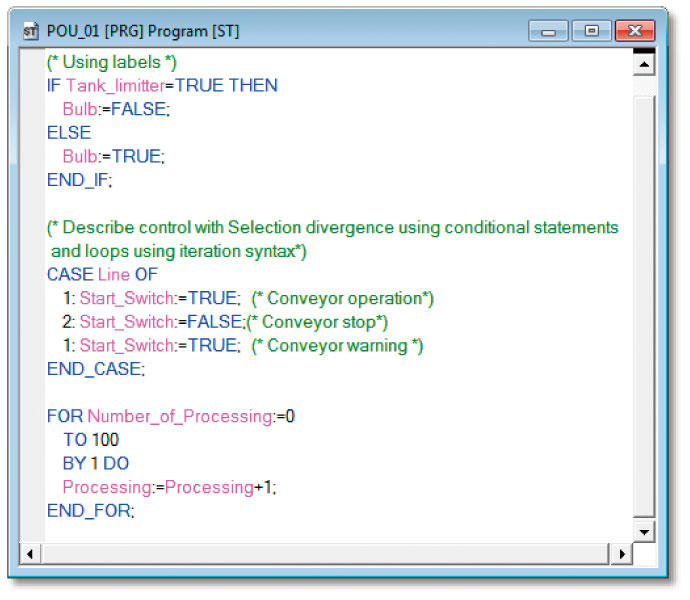 Label programming/structured programming Promoting program ...