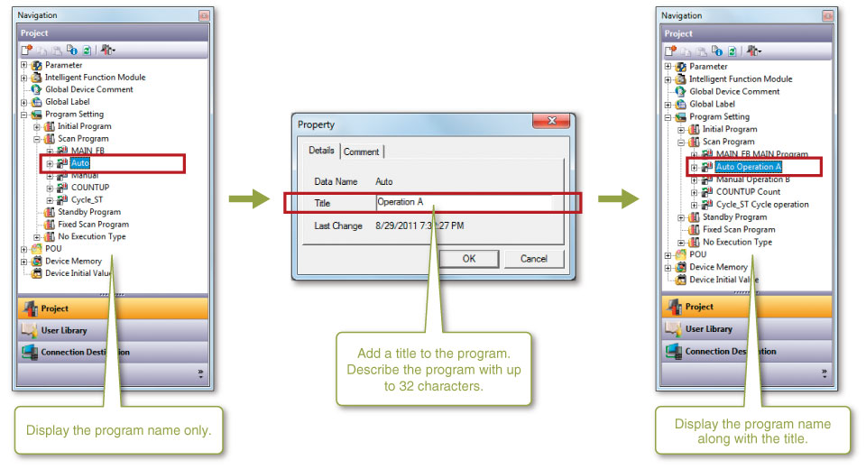 Facilitating project management | GX Works2 | Programmable Controllers ...