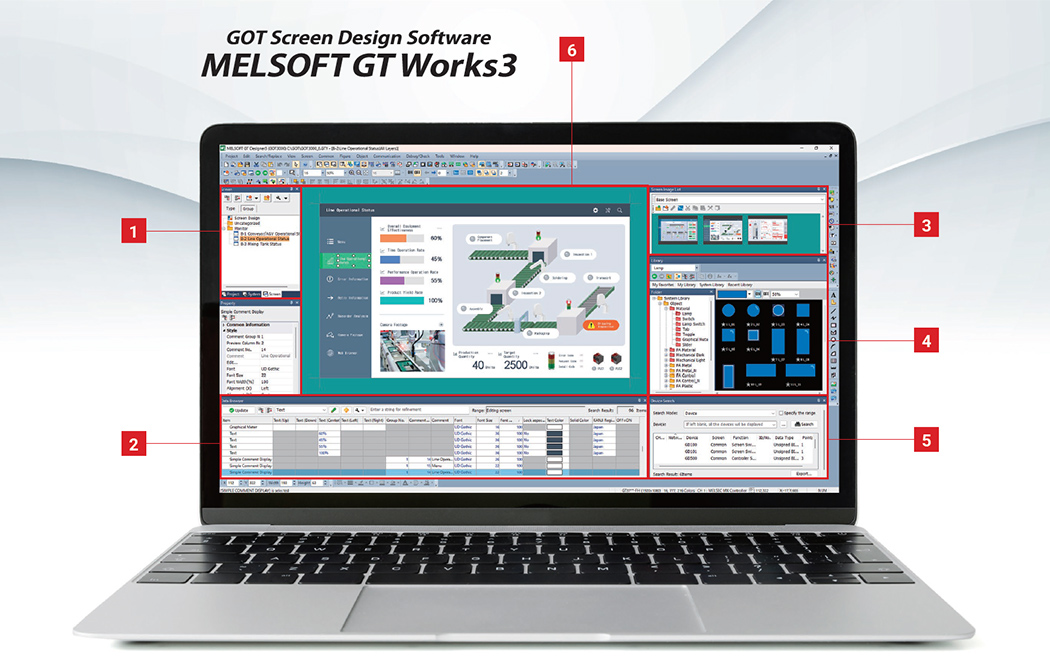 Cấu hình Màn hình | MELSOFT GT Works3 | Màn hình cảm ứng công nghiệp ...
